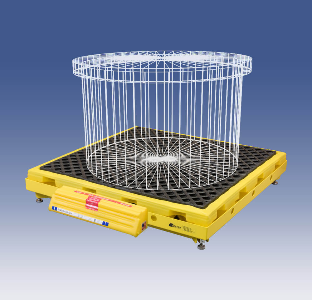 Spill Containment Scale for Chemical Tanks & Drums with Bladder
